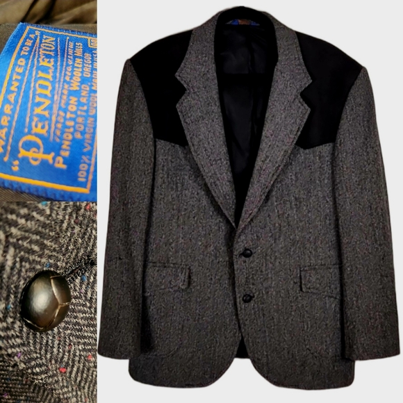 Pendleton | Suits & Blazers | Pendleton Mens Vintage Early 96s Grey ...